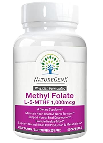 NatureGenX Methyl Folate 1000 mcg - Active Vitamin B9 Folate MTHFR ...