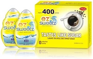 EZ-Sweetz (2 Pack 1.05oz - Liquid Sweetener 400 Servings/Bottle ...
