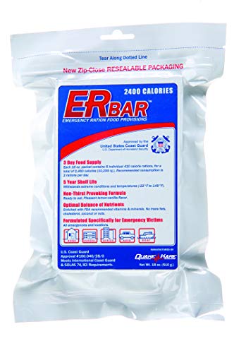 ER Emergency Ration 2400 Calorie Food Bar for Survival Kits and ...
