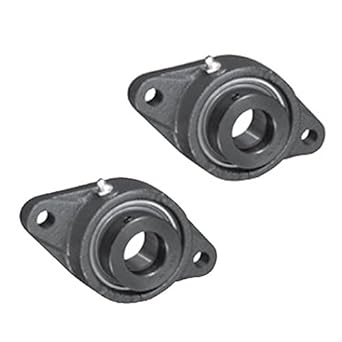 2x 2 in Square Flange Units Cast Iron SAF211-32 Mounted Bearing SA211 ...