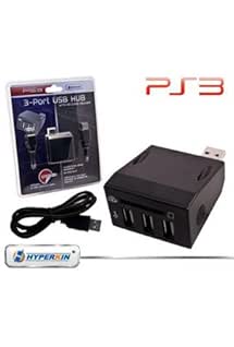 Amazon.com: PS3 3-Port USB Hub w/SD SDHC, MMC Card Slot/Reader ...