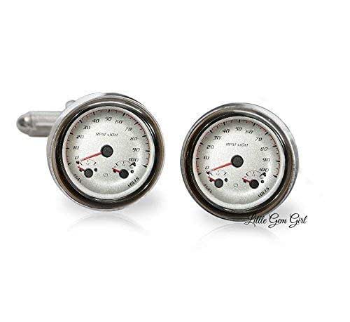 Amazon.com: Hot Rod Classic Antique Car Speedometer Cuff Links in 18mm ...