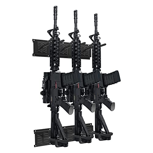 Kadunmina Gun Rack Wall Mount Adjustable Heavy Duty Steel Indoor Gun ...