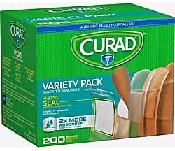 Amazon.com: Curad Variety Pack 4-Sided Seal Bandages - 200/Box ...