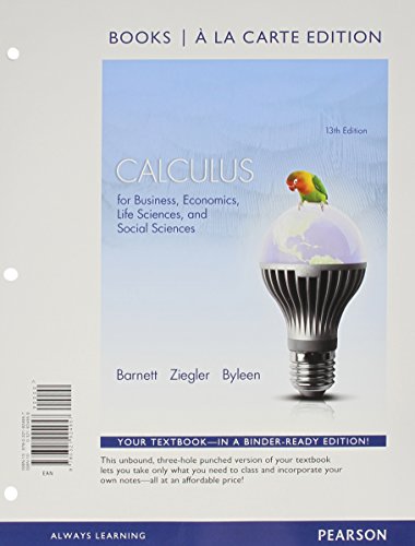 Calculus for Business, Economics, Life Sciences and Social Sciences ...