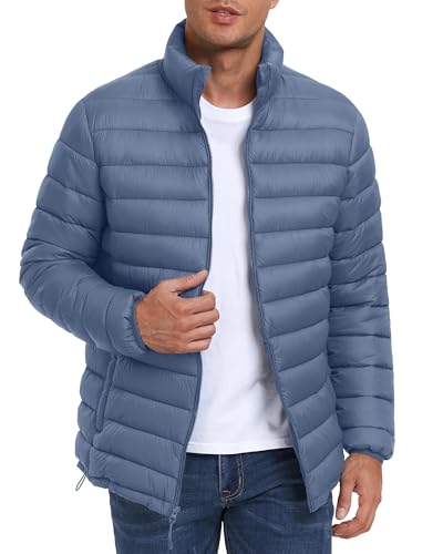 Cityork Winter Jackets for Men Lightweight Down Jacket Warm Windproof ...