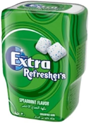 Extra Wrigley'S Refreshers Spearmint Flavor Chewing Gum, 6 Pack of 30 ...