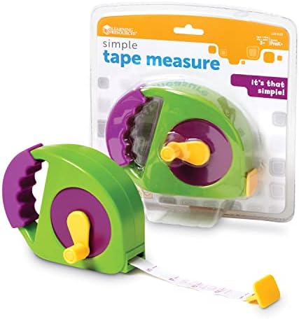 Learning Resources Simple Tape Measure, Retractable Toy Tape Measure ...