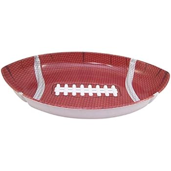 Amazon.com | Creative Converting Football Shaped Plastic Tray, 17 ...