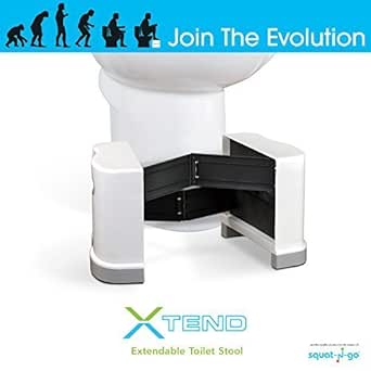 Amazon.com: Squat N Go Extendable Toilet Stool | The Only Extendable ...