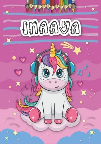 Inaaya: Personalized Coloring Book for Inaaya | Theme: Unicorn ...