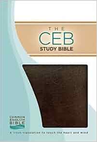 The CEB Study Bible, Brown Bonded Leather: Common English Bible, Joel B ...
