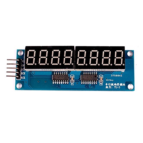 Buy Solu 74HC595 8Bit 8-Digit LED Display Module Red Digital Tube 0.36" for Arduino// PCB Board ...