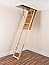 Optistep Wooden Timber Folding Loft Ladder Attic Stairs. Frame size ...