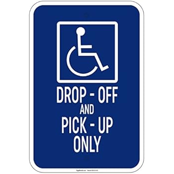 Amazon.com : Student Pick-up and Drop-Off Only Sign 12" X 18" Heavy ...