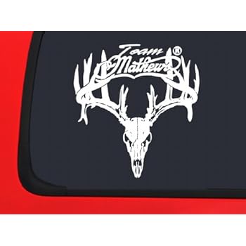Amazon.com: Mathews Archery Logo with Whitetail - White Hunting window ...