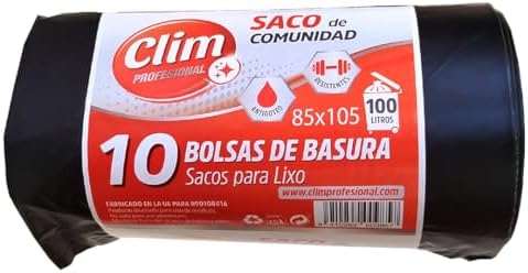 سعر Clim Profesional Roll 10 Heavy Duty Trash Bags 100 Litres Community ...