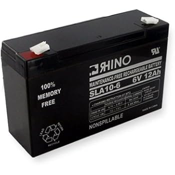 Amazon.com: Streamlight Litebox Flashlight Battery SLA 10-6 Rhino (6V ...