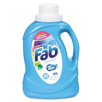 Amazon.com: Fab Fab Ultra 2X Liquid Laundry Detergent, Ocean Breeze ...