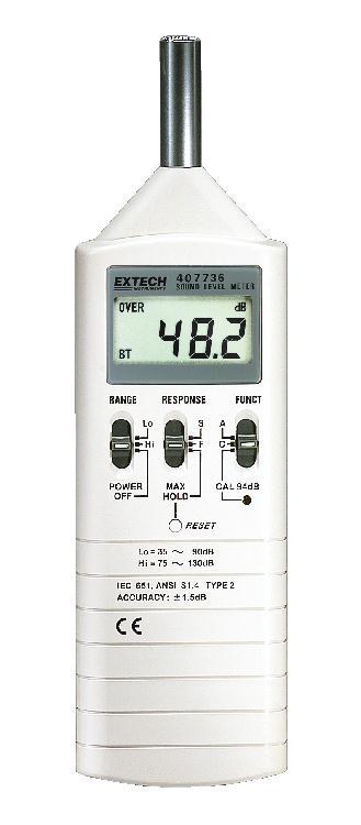 Extech 407732-KIT Low/High Range Sound Level Meter Kit : Amazon.ca ...