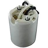 Leviton 8756 Mogul Base, One-Piece, Keyless, HID, Glazed Porcelain ...