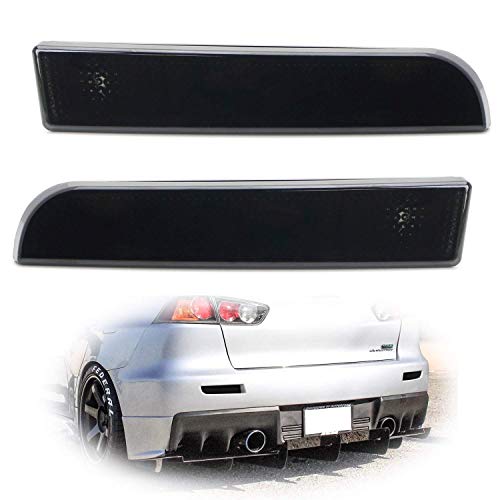 iJDMTOY Smoked Lens Rear Bumper Reflector Lenses Compatible With 2008 ...