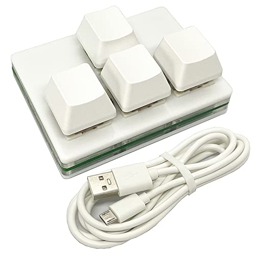 USB Mini 4-Key Keypad One-Handed Mechanical Gaming Keyboard Programming ...