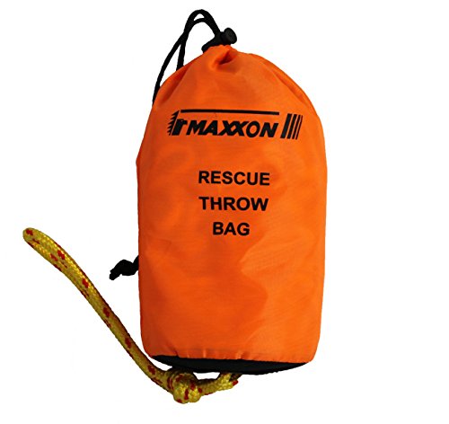 Maxxon Rescue Throw Bag RTB-1001 Rescue Throw Bag, Orange, 3/8" by 75 ...