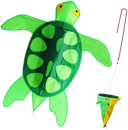 ZHUOYUE Sea Turtle Kites for Kids Boys Girls,Single Line Nylon 3D Kite ...