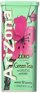 Amazon.com : Arizona Sugar Free Green Tea w/ Ginseng Iced Tea Mix, Tubs ...
