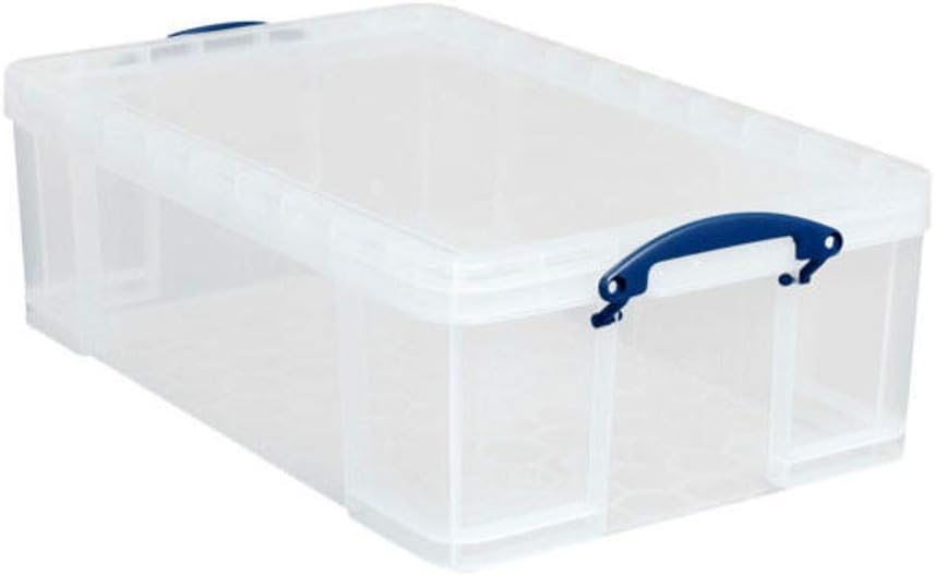 Amazon.com : Really Useful Clear 50L Plastic Storage Box 710x440x230mm ...
