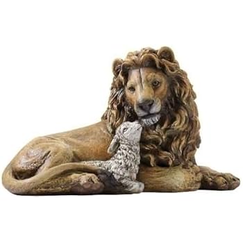 Amazon.com: Joseph Studio Lion and Lamb Laying Together Religious ...