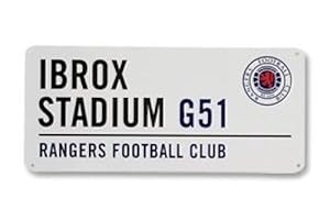 Rangers FC Ibrox Stadium Street Sign: Amazon.co.uk: Sports & Outdoors
