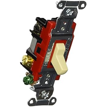 Hubbell 1222I Switch, Hubbell-Pro, 2-Pole, 20A, 120/277V, Ivory: Wall ...