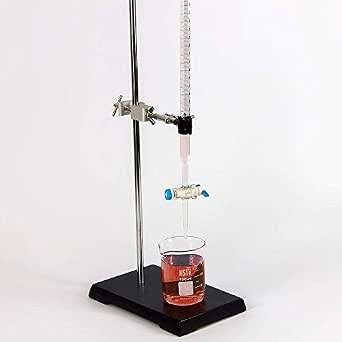 Conjunto completo de bureta (juego de equipos de titulación) con 100 ml ...