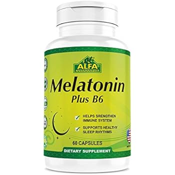 Amazon.com: Melatonin Plus B-6 Supplement with 5MG by ALFA VITAMINS ...