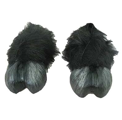 Amazon.com: Zagone Studios Black Pair of Hooves Devil Hoof Adult ...