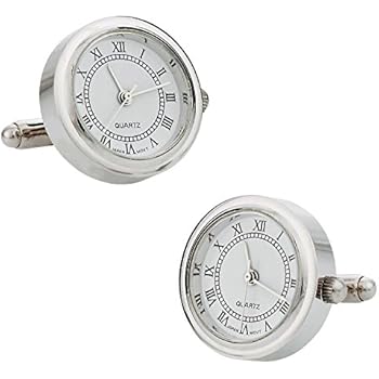 Amazon.com: MRCUFF Real Working Watch Pair Cufflinks in a Presentation ...