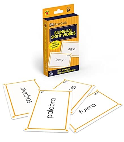Carson Dellosa Bilingual Spanish Sight Words Flash Cards Kindergarten ...