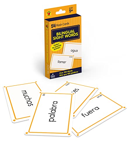 Carson Dellosa Bilingual Spanish Sight Words Flash Cards Kindergarten ...