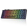 Tezarre TK61 60% Hotswap Mechanical Gaming Keyboard with PBT Pudding ...