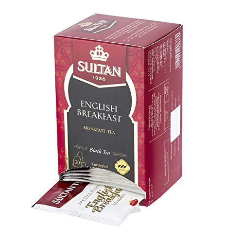 SULTAN TEA English Breakfast Tea, Moroccan Herbal Black Teas (Single ...