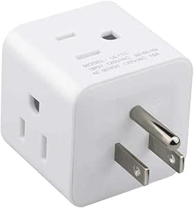 Amazon.com: Multi Plug Outlet Extender , Vsanstar 3 Prong Wall Tap 4 ...
