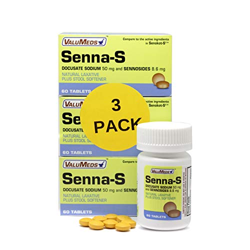 SENEXON-S DOCUSATE SODIUM 50MG SENNOSIDES 100 TABLETS BY, 09/12/2022