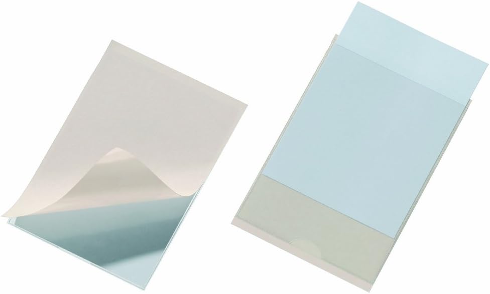 Durable 74x105mm Pocketfix Pocket for Label/Business Card – Transparent ...