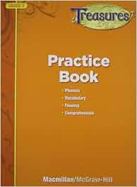 Treasures, Grade 3: Practice Book: Macmillan/Mcgraw-hill: 9780022080143 ...