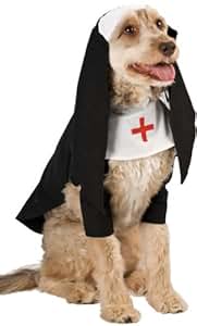Amazon.com : Nun Dog Pet Costume (XSmall) : Pet Supplies