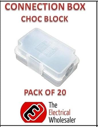 20 x Connection Box Choc Block Inline Junction Box: Amazon.co.uk: Lighting