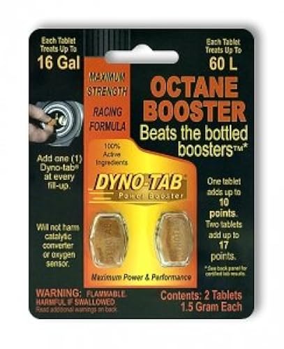 Dyno-tab HP Octane Booster 2-tab Card (Dynotab) Maximum Strength Racing ...