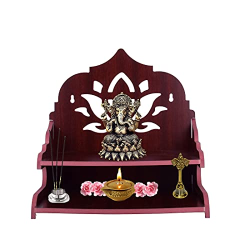 Buy Home Temple 318 DD Temple Lotus - Wooden Wall Hanging Product ...
